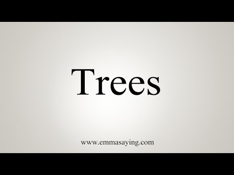 How To Say Trees
