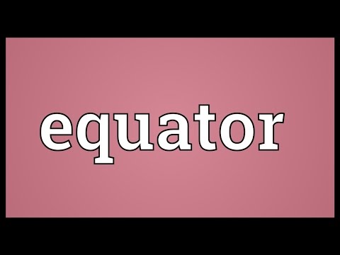 Equator Meaning