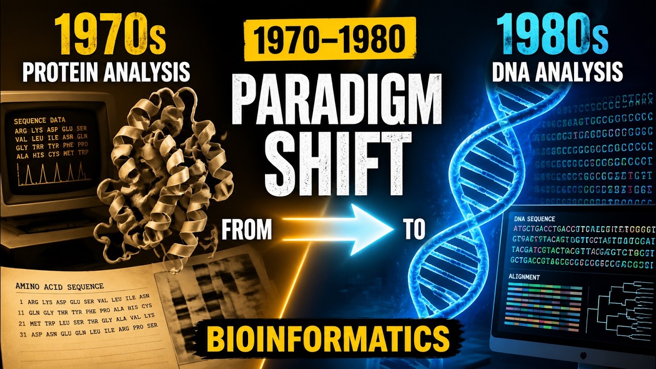 1970–1980 - Paradigm Shift from Protein to DNA Analysis in Bioinformatics (11 Minutes)