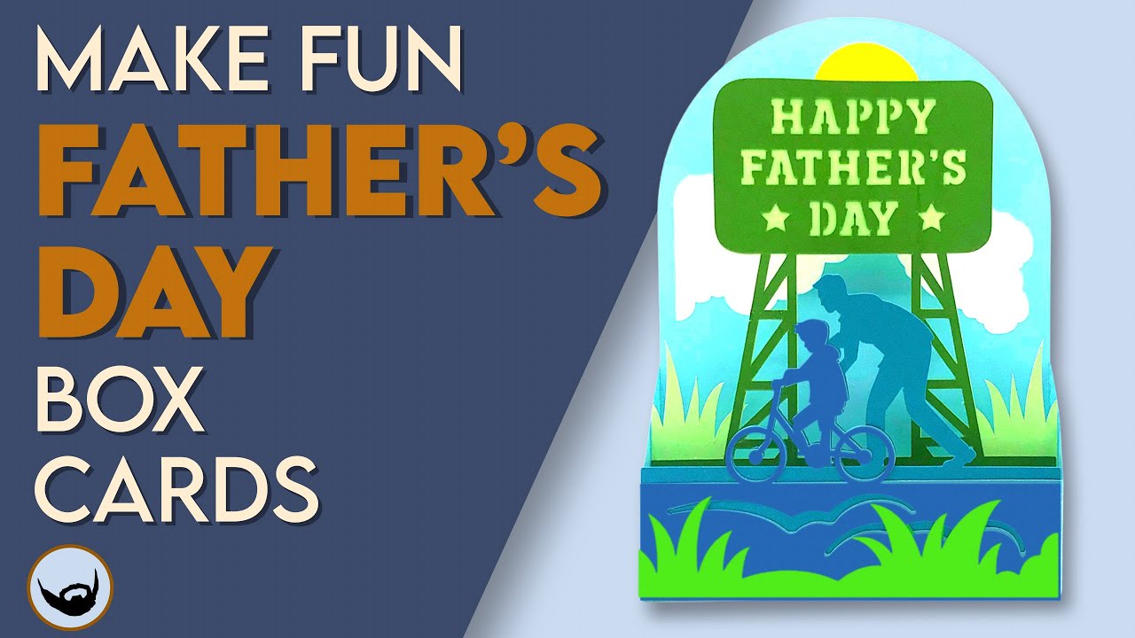Make Father's Day Box Cards on your Cricut | Father's Day Cards | Cricut Cards