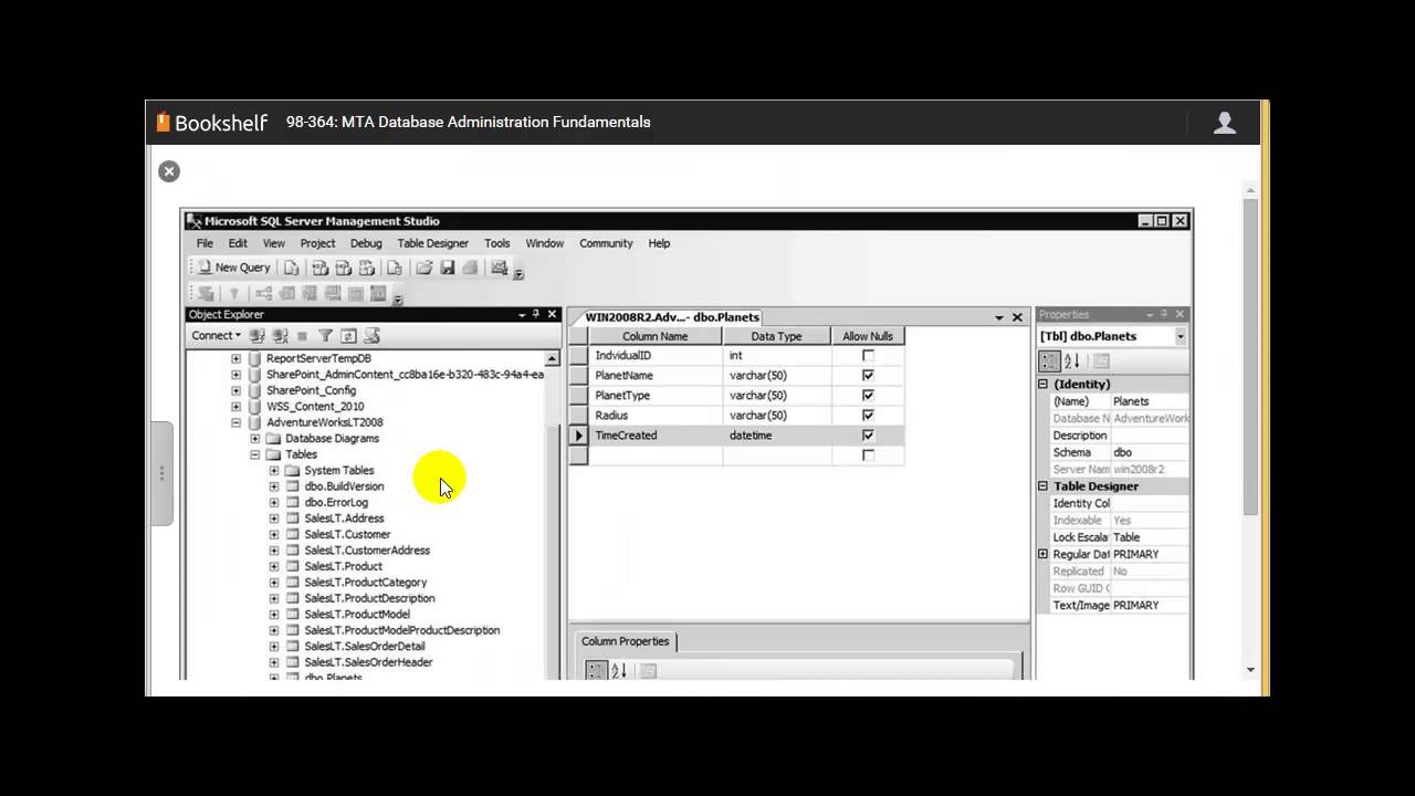 CREATE A VIEW USING SSMS