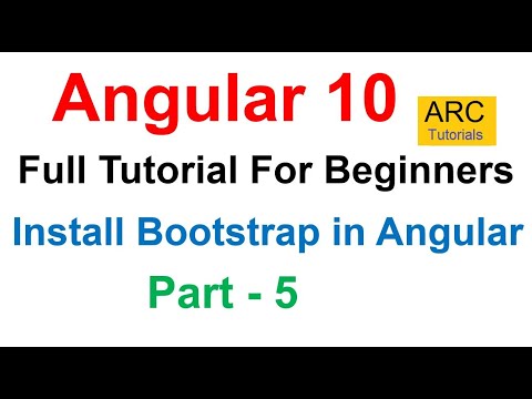 Learn Angular 10 Tutorial 5 Install Bootstrap in Angular Apps | Angular 10 Tutorial For ...