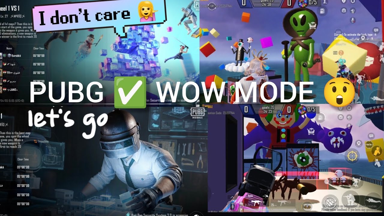 Pubg Mobile Wow Mode Codes ✅ | Wow Maps In Bgmi 