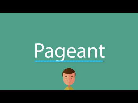 Pageant pronunciation