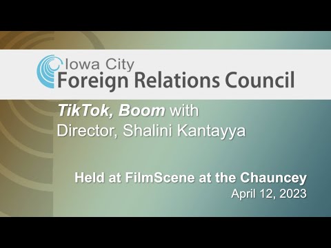 ICFRC: TikTok, Boom with Director, Shalini Kantayya