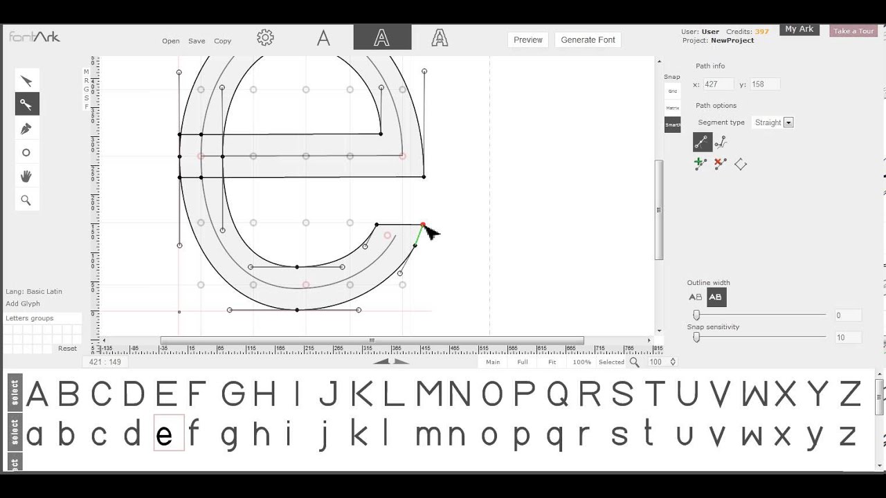 FontArk's basics - Outline - 1