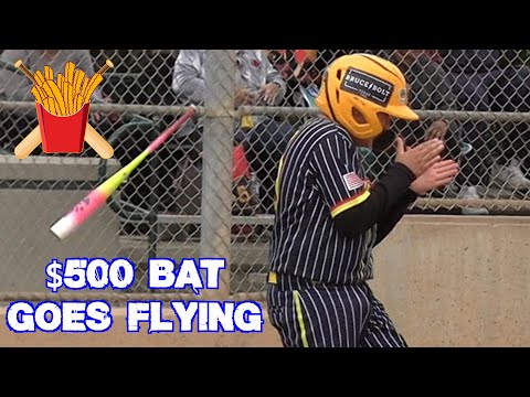 $500 BAT GOES FLYING IN THE AIR! | Team Rally Fries (11U Spring Season) #23