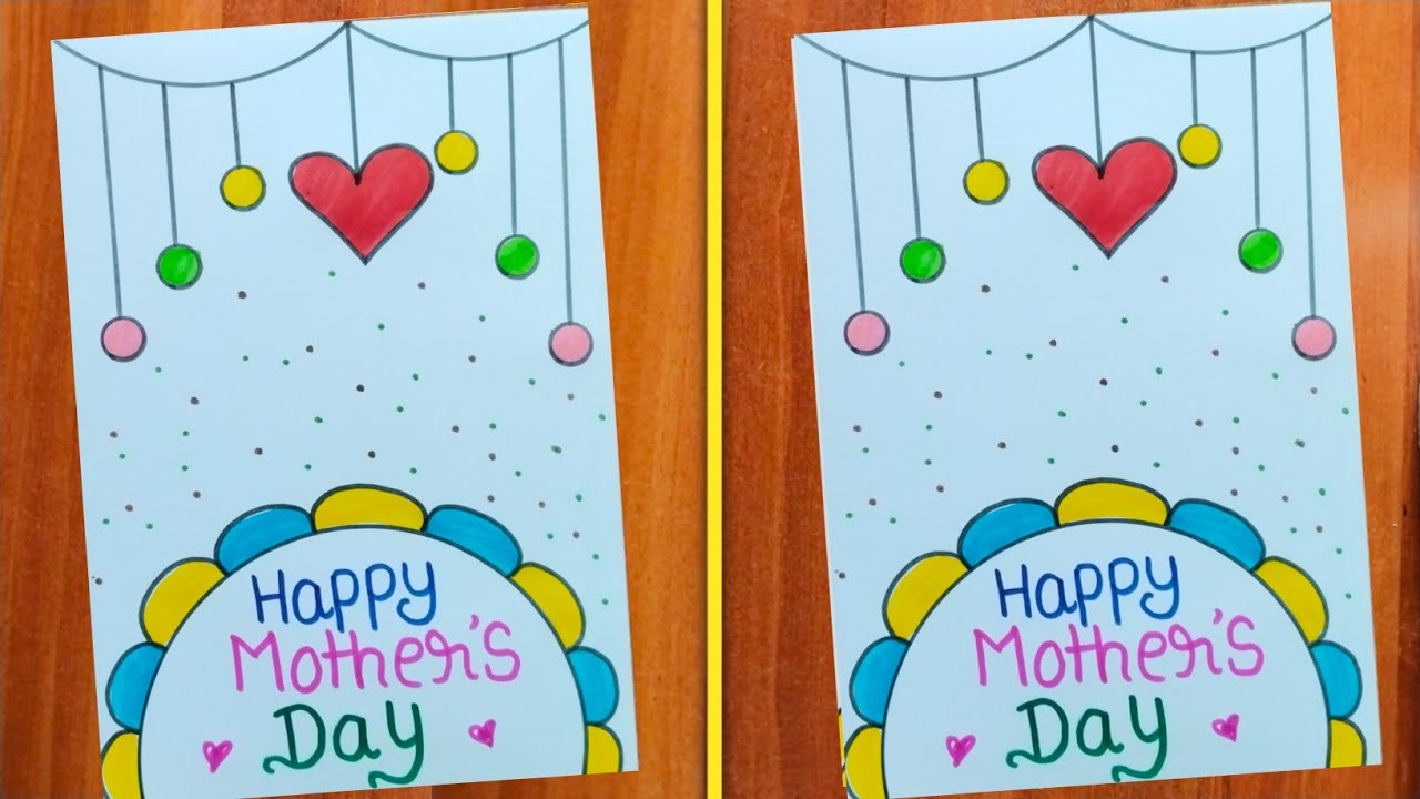 Last Minute Mother's Day Card / Easy Mother's Day Card / Simple Mother's Day Card / Mom Card Making