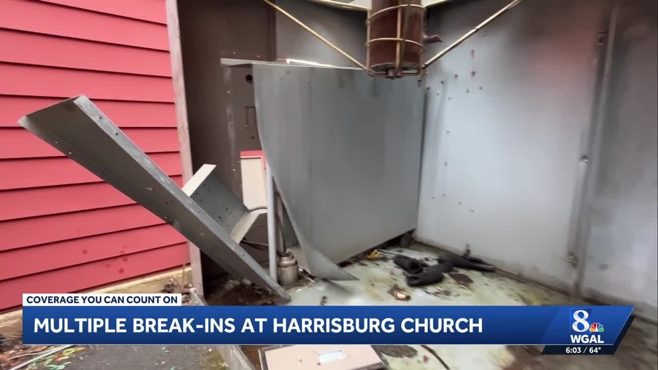 Harrisburg church reeling after damage from break-ins, stolen copper pipes and wires