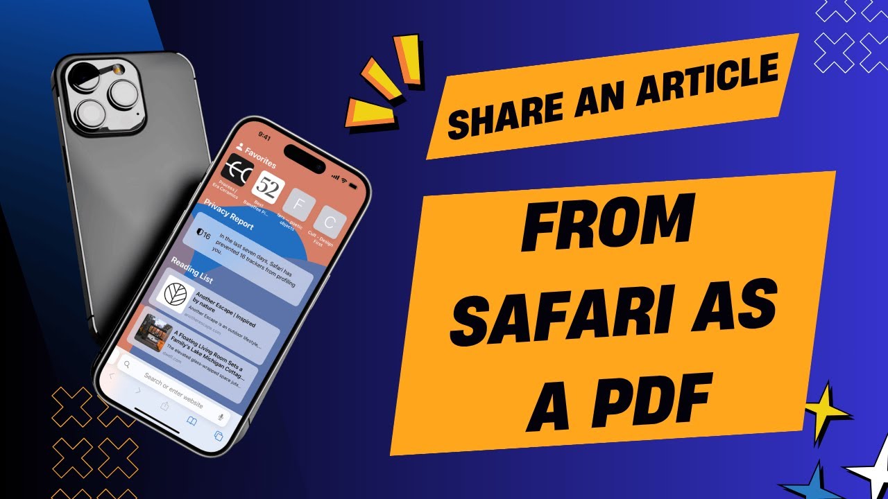 How to Share Safari Articles as PDF on iPhone (No App Needed)
