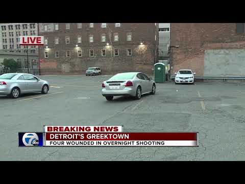 Four people shot overnight in Detroit's Greektown