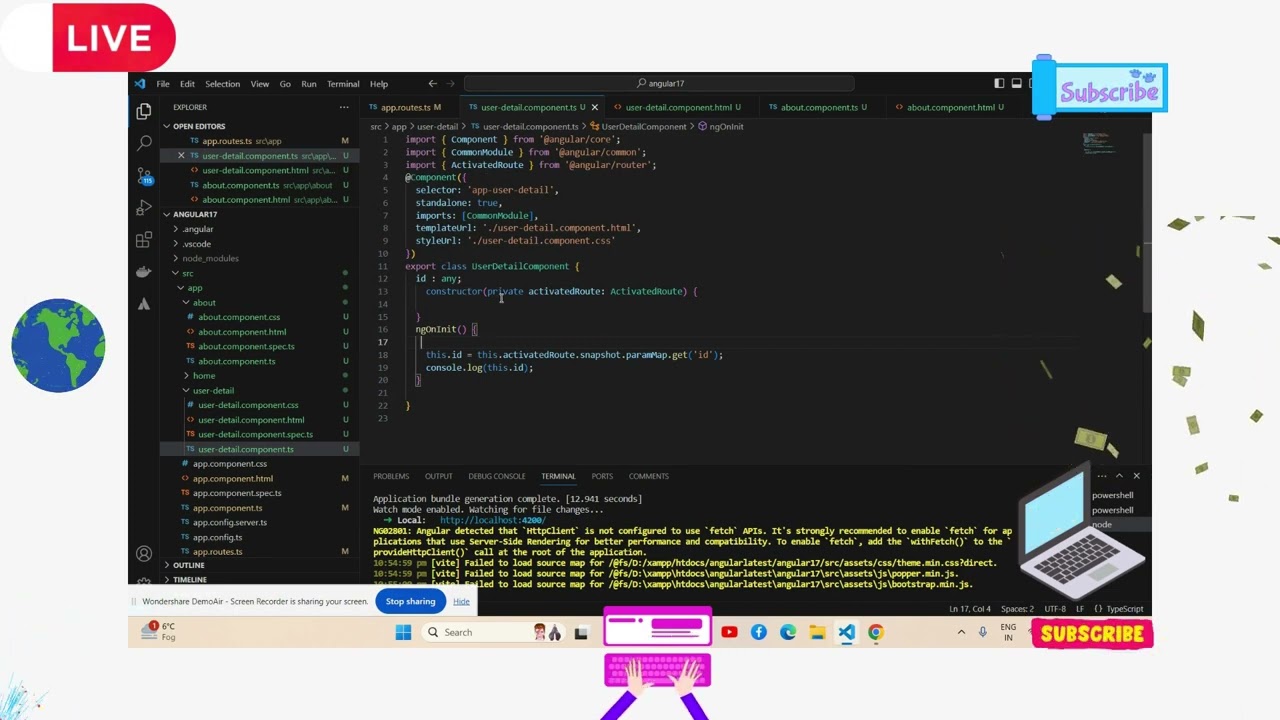Angular 17 Dynamic Routing Working Tutorial