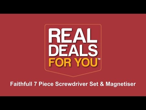 Faithfull 7 Piece Screwdriver Set & Magnetiser - Real Deals For You 2016