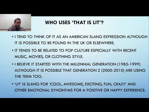 English Slang #2 - 'This is Lit!"