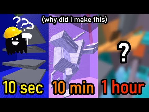 Building a JToH Tower in 10 SEC, 10 MIN and 1 HOUR! [JToH Tower Building Challenge]