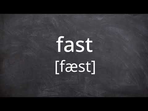 FAST Pronunciation in American English