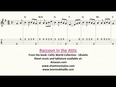 Ukulele Tab and Sheet Music - Raccoon in the Attic
