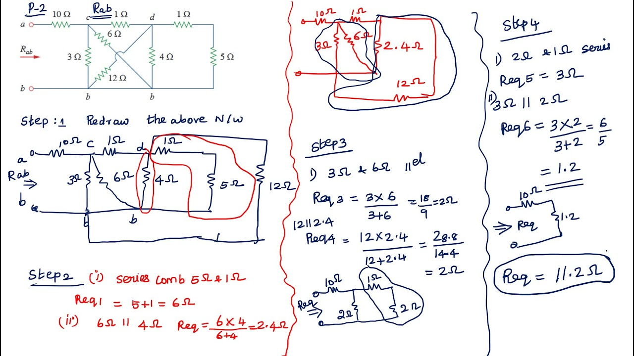 RESISTANCE REDUCTION FOR SIMPLE AND COMPLICATED NETWORKS|SERIES AND PARALLEL RESISTANCE REDUCTION|