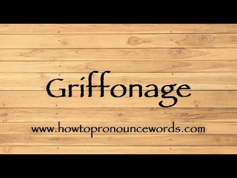 How To Pronounce Griffonage ? How To say Griffonage New Video