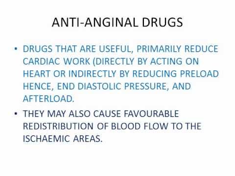Anti-Anginal Drugs for Medical - PPT