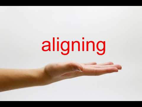 How to Pronounce aligning - American English