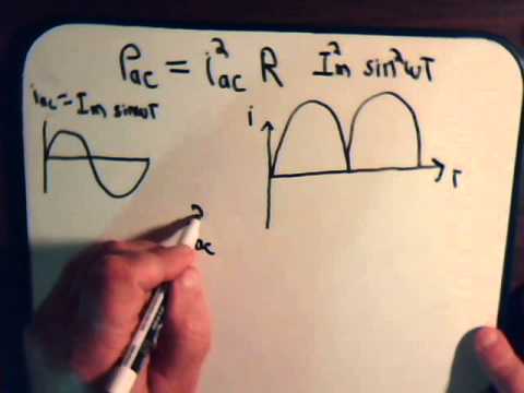 Electrical Circuit Analysis Video #75:Average Power Of Alternating Current Sources