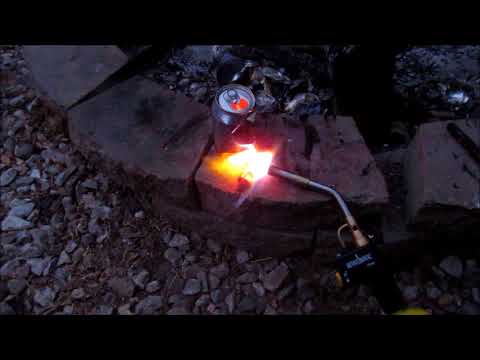 Heating up metal with a MAPP torch