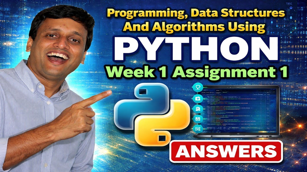 NPTEL Data Structure & Algorithm Using Python Week 1 Assignment 1 Answers Jan 2026 | NPTEL #python