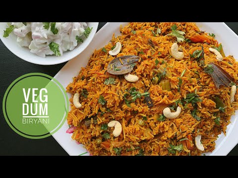 Vegetable Biryani | Veg Dum Biryani | வெஜ் தம் பிரியாணி | How to cook dum biryani at home