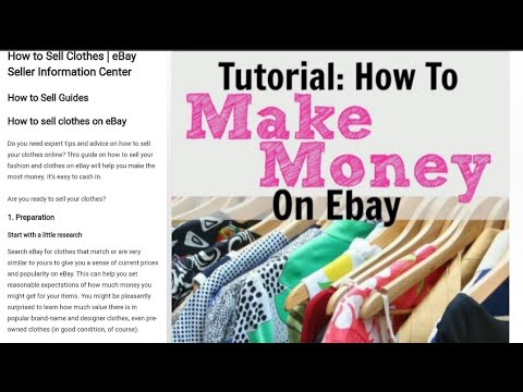 How to sell clothes on eBay | Ebay seller information center | Step by Step Guide For selling