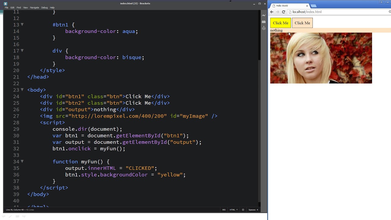 30  JavaScript DOM onclick