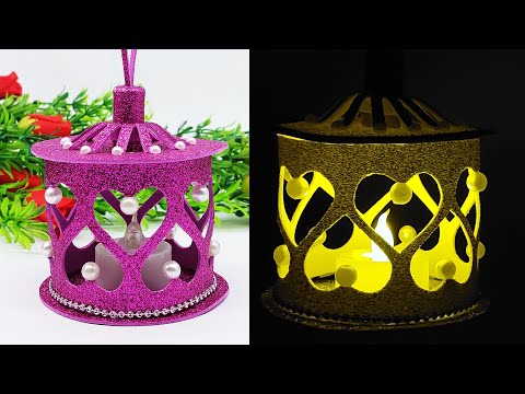 Easy Paper Lamp Making at Home – Paper Lantern Tutorial Very Easy – DIY ...