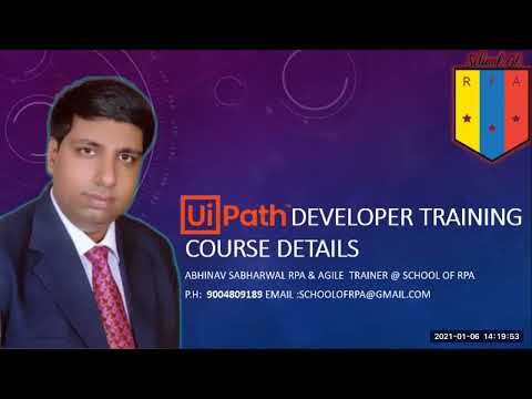Ui Path Developer Course Explained School OF RPA