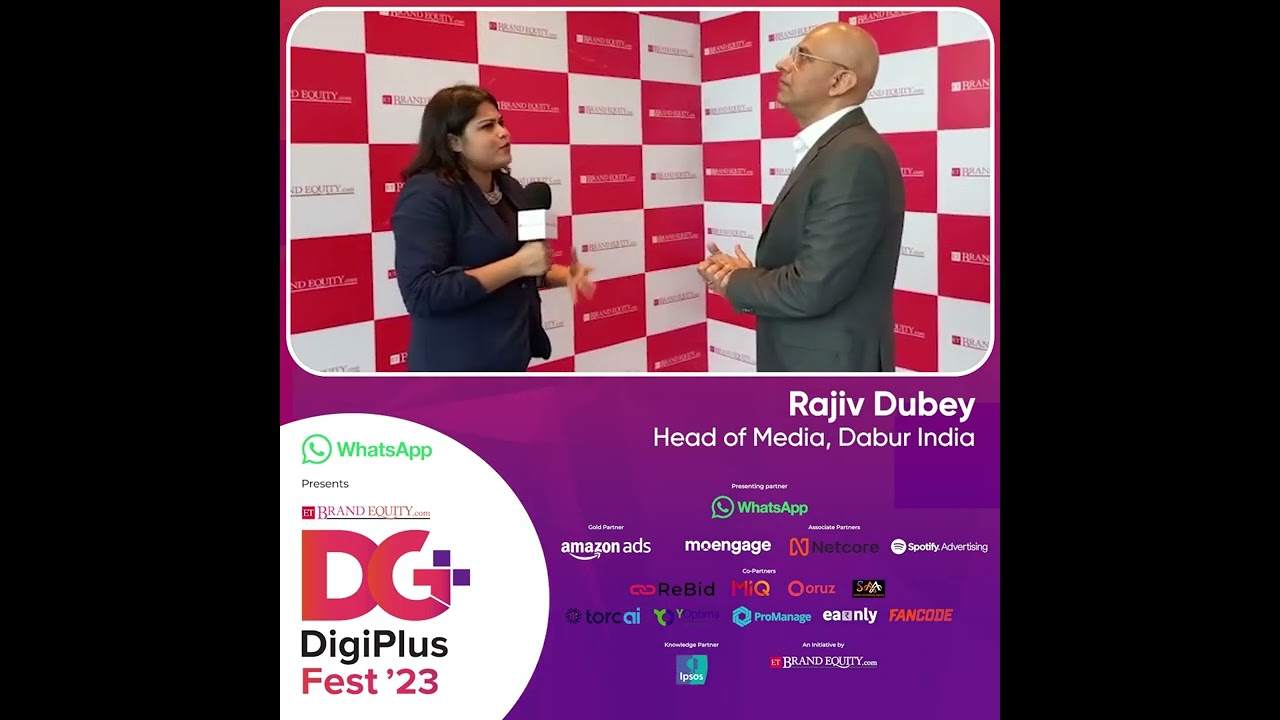 Rajiv Dubey, Head of Media, Dabur India Limited at #ETDigiPlus 2023.