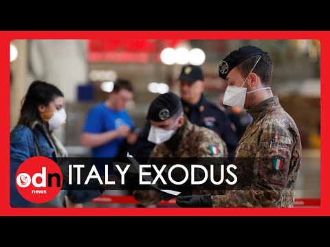 Startling Video Shows Italians Fleeing Milan Amid Coronavirus Lockdown