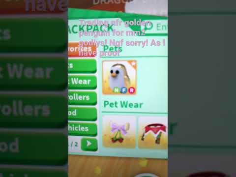 Trading nfr golden penguin for mm2 godlys! Ngf sorry! As I have proof #fypシ #adoptme #mm2 #shorts