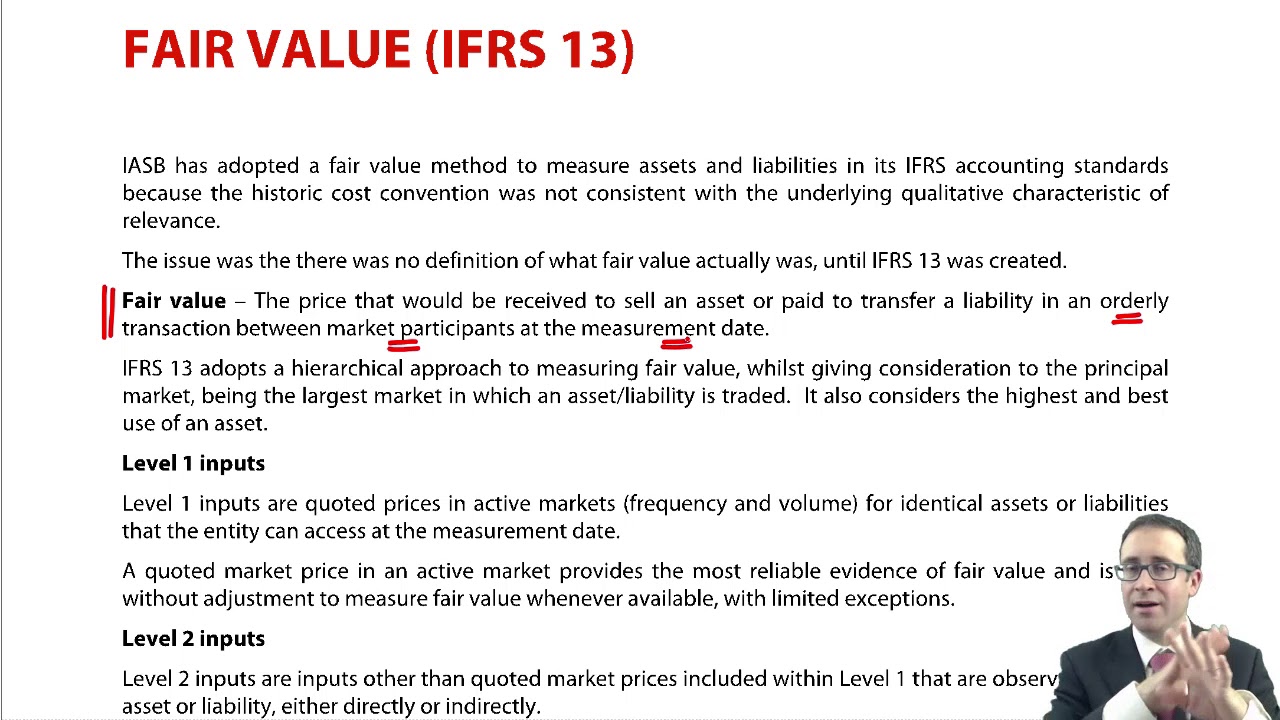 Fair Value (IFRS 13) - ACCA (SBR) lectures