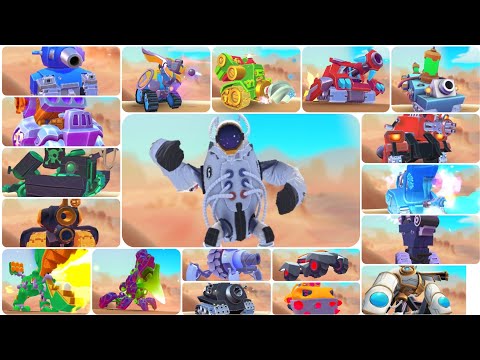 All 19 Tanks in miniature Mayham Boss Battle | Total Destruction | Hills of Steel 2