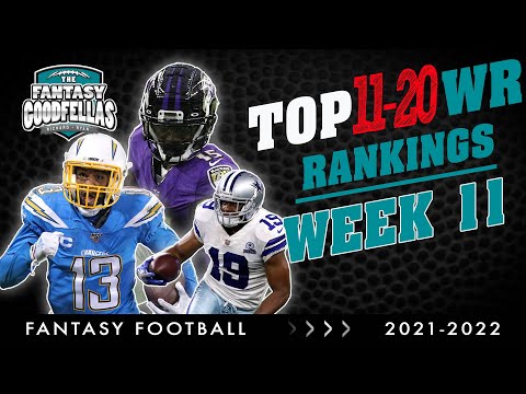 Top Wide Receivers Rankings Week 11 (11-20) - 2021 Fantasy Football