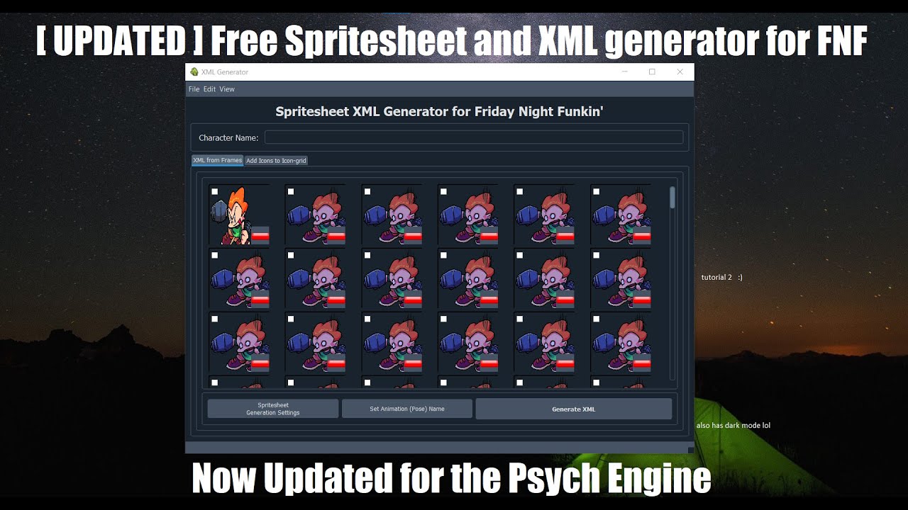 [Updated Tutorial] How to use the Spritesheet and XML generator for Friday Night Funkin'