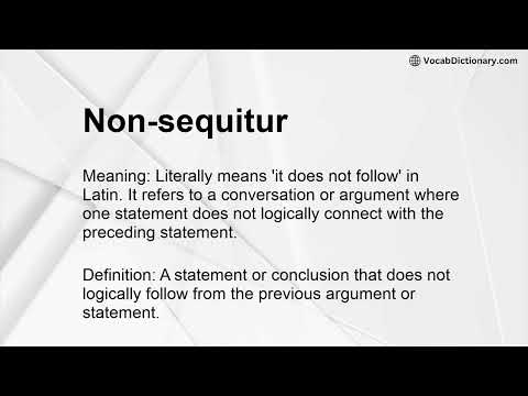 Non-sequitur Meaning