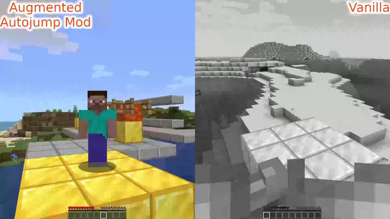 I Fixed Minecraft's Autojump (Augmented Autojump Minecraft Mod)