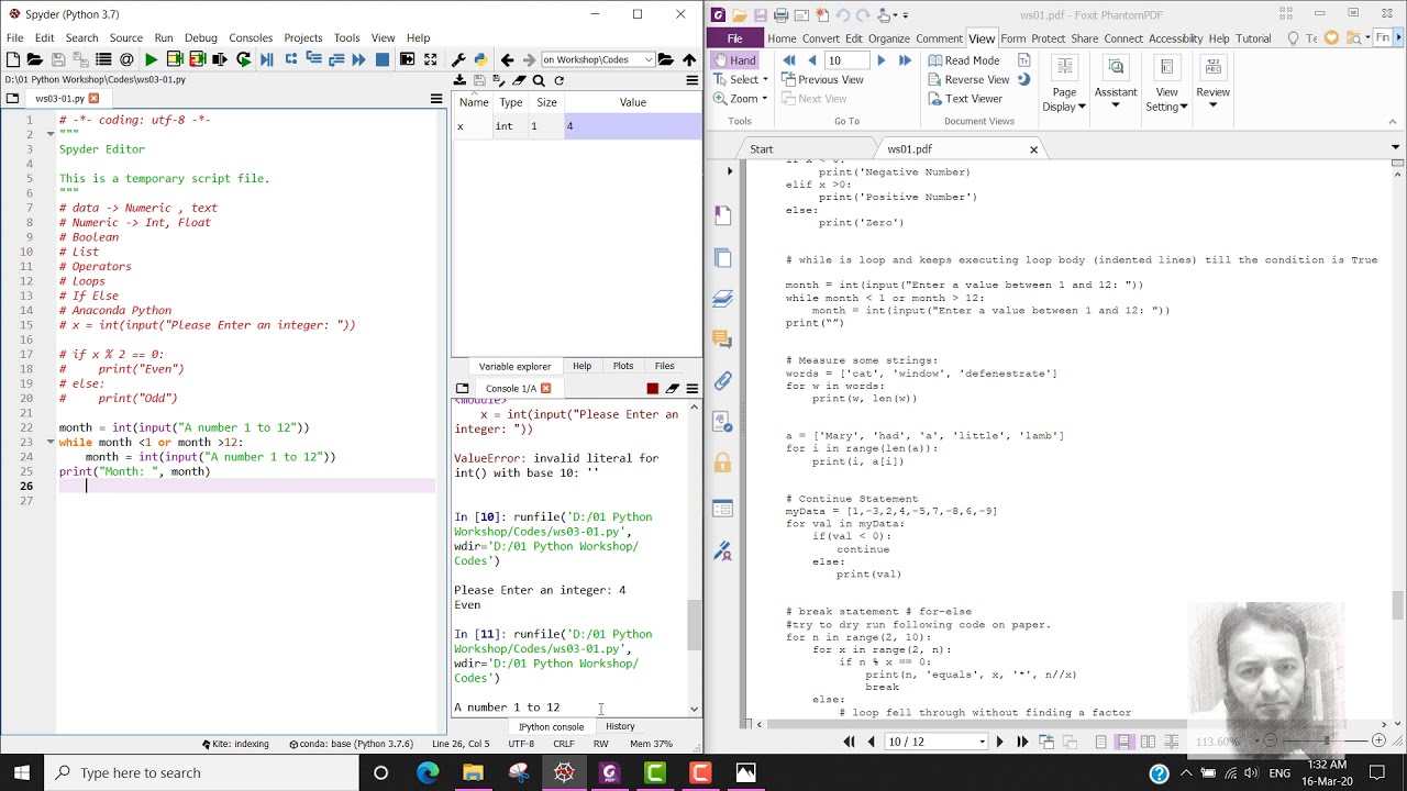 Python A Hands-On Workshop 03 - Control Flow