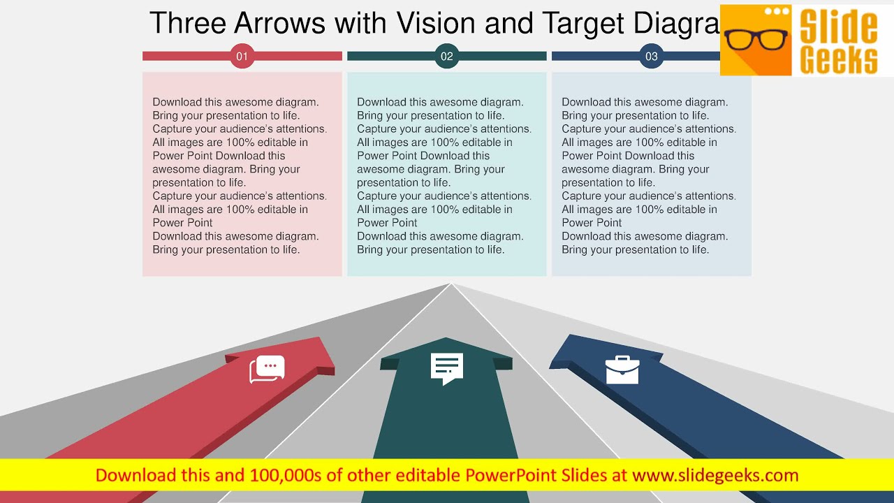 Arrows Target Free Powerpoint Diagram