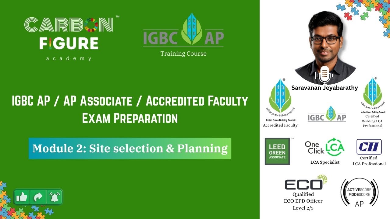 IGBC AP Exam Preparation | Module 2 - Site selection & Planning