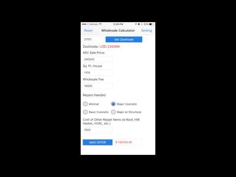 Wholesale Calculator App Walkthrough