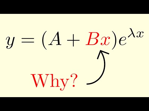 Differential Equations with Repeated Roots: Explained in 3 Ways