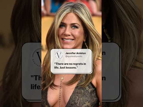 Jennifer Aniston Quote: Embrace Life's Lessons | QuotesByVotic #shorts #jenniferaniston
