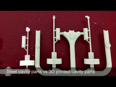 3D Printed Mold Tooling to plastic injection mold HO Scale Model ...