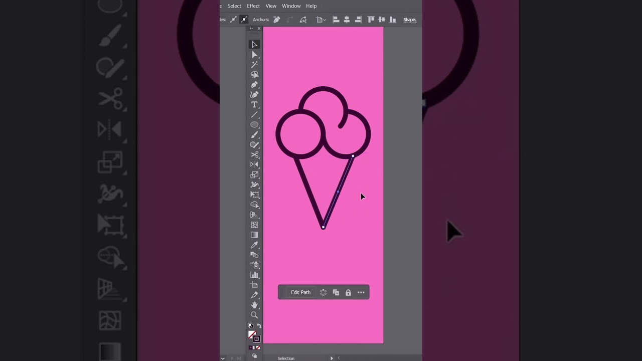How to Create an ice cream logo in Adobe Illustrator. Try it yourself!
